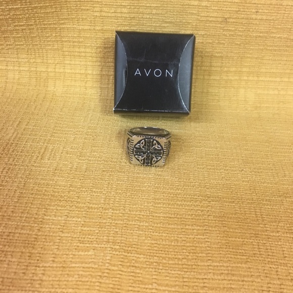 Avon | Accessories | Mens Stainless Steel Cross Signet Ring | Poshmark